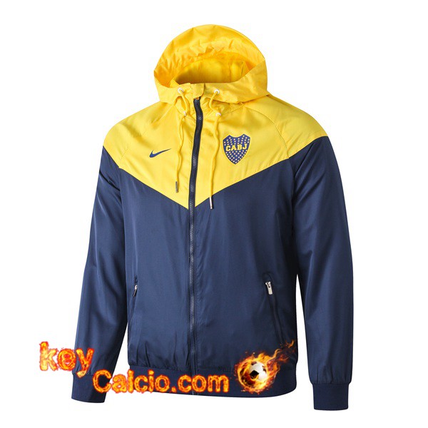Nuovo Giacca A Vento Boca Juniors Giallo 19 20