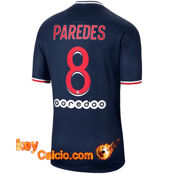 Maglia Calcio PSG (Paredes 8) Prima 20 21