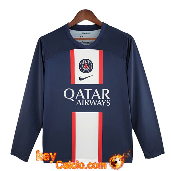 Tutte Le Nuova Maglie Calcio PSG Manica Lunga Prima 2022/2023