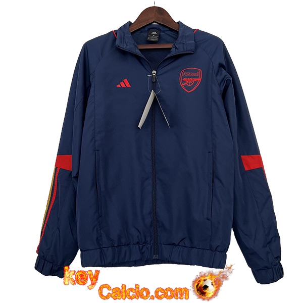 Vendita Nuove Giacca A Vento Arsenal blu navy 2023/2024