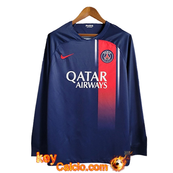 Acquisto Le Nuove Maglie Calcio PSG Prima Manica Lunga 2023/2024