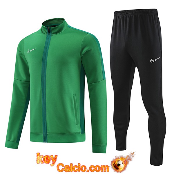 Shop Le Nuove Insieme Tuta Calcio - Giacca Nike Verde 2023/2024