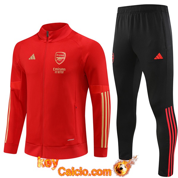 Store Numeri Insieme Tuta Calcio - Giacca Arsenal Rosso 2023/2024